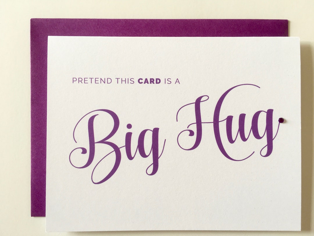 Hug Card, Social Distancing Card, Quarantine Card, Pandemic Card, Self ...