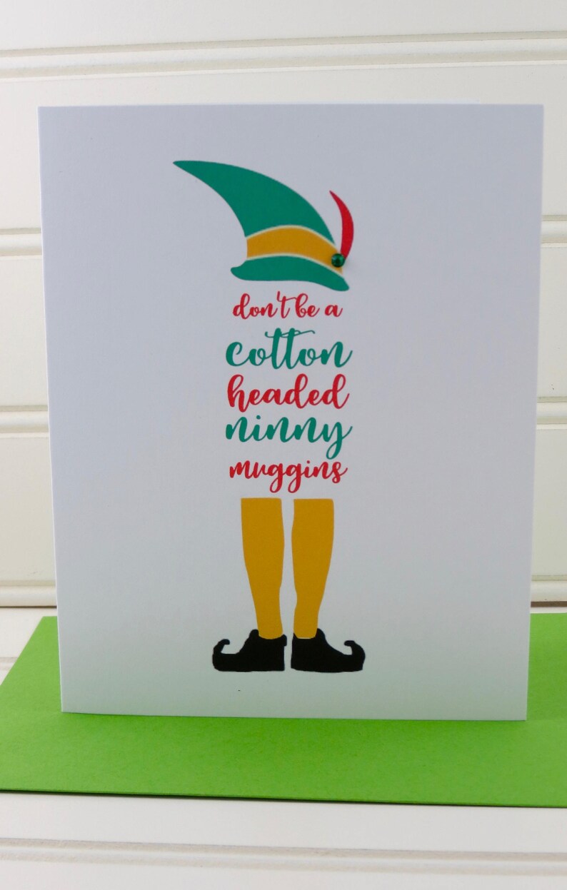 Buddy the Elf Cards Elf Christmas Cards Christmas Elf - Etsy