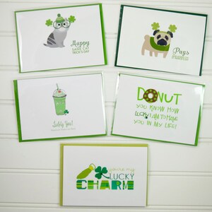 St. Patrick's Day Card Pug Dog Card Dog Dad Dog Mom - Etsy