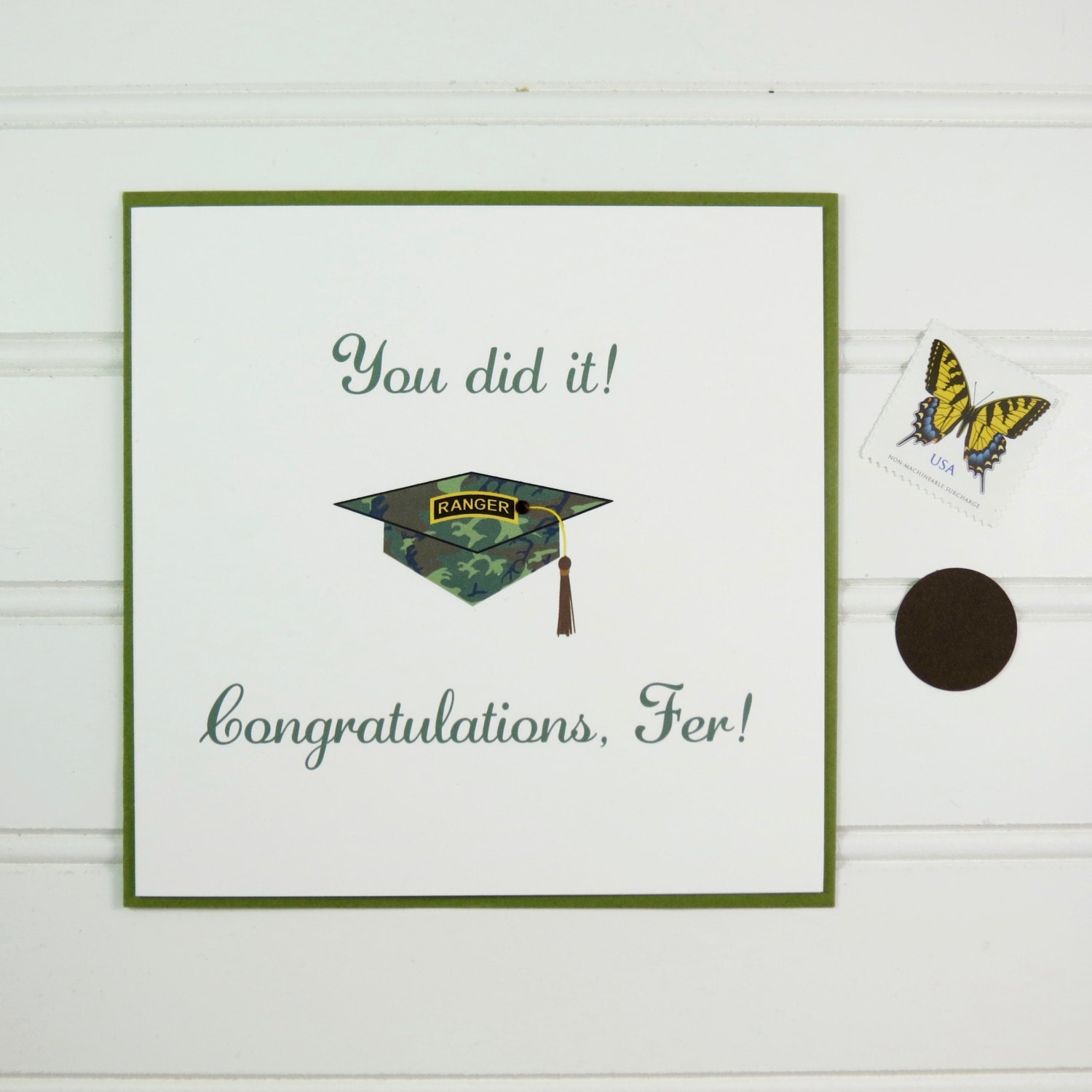 Military Graduation Card Custom Card for the Graduate Army - Etsy Canada