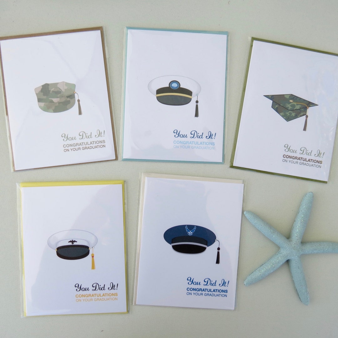 Military Graduation Card, Custom Card, for the Graduate, Army, Navy ...