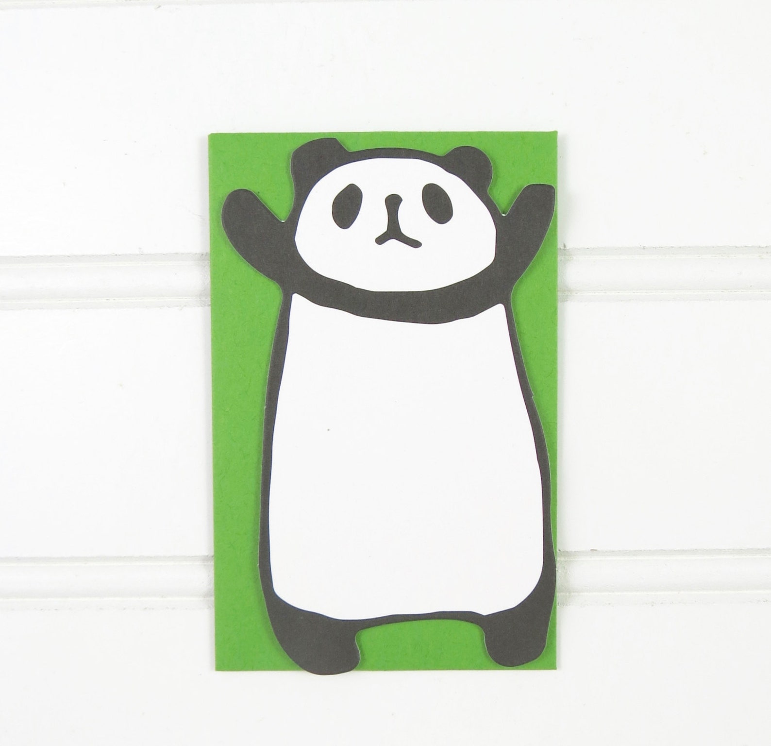 Panda Card Mini Gift Tag Panda Gift Enclosure Mini Cards - Etsy