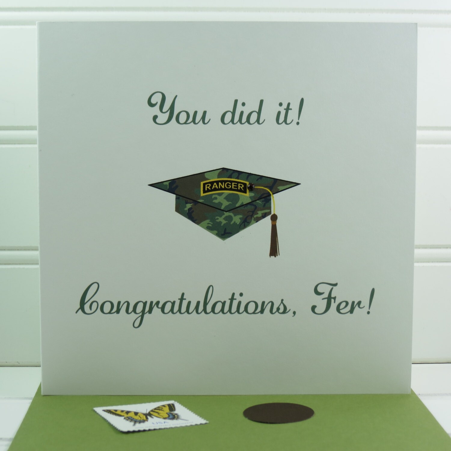 Military Graduation Card Custom Card for the Graduate Army - Etsy Canada