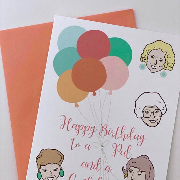 Golden Girls Birthday Card Thank You for Being a Friend - Etsy