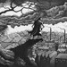 TITUS SURVEYS SALTAIRE, Gothic Landscape, Signed Giclee Print, Pen ...