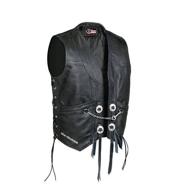 Leather Vest With Chain - Etsy