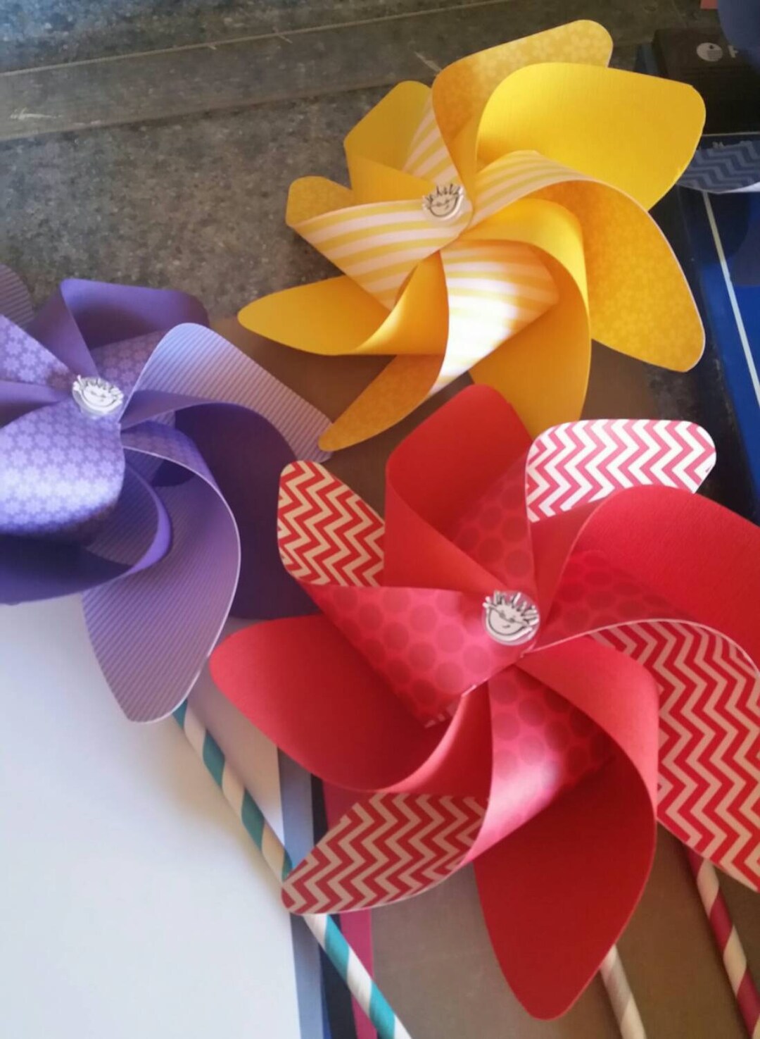 MULTIPLE Paper Windmills or Pinwheels That Really Work, Perfect for ...