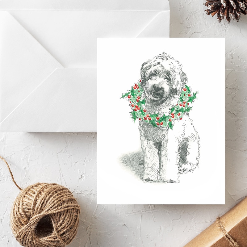 Dog Christmas Cards - Etsy