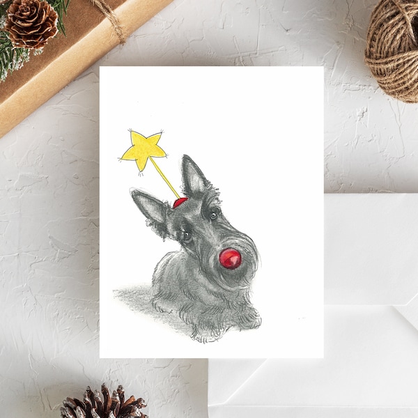 Scottie Dogs Christmas Cards - Etsy