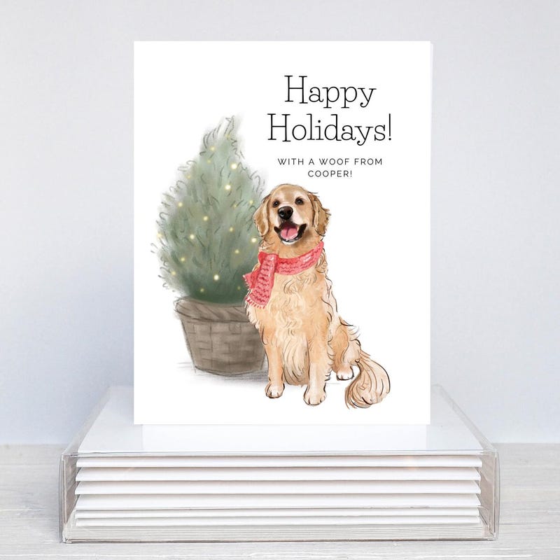 Dog Cards Christmas - Etsy