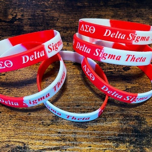 Delta Sigma Theta Wristband V2 - Etsy