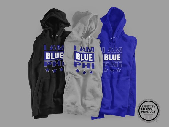 Phi Beta Sigma Hoodie I Am Blue Phi | Etsy