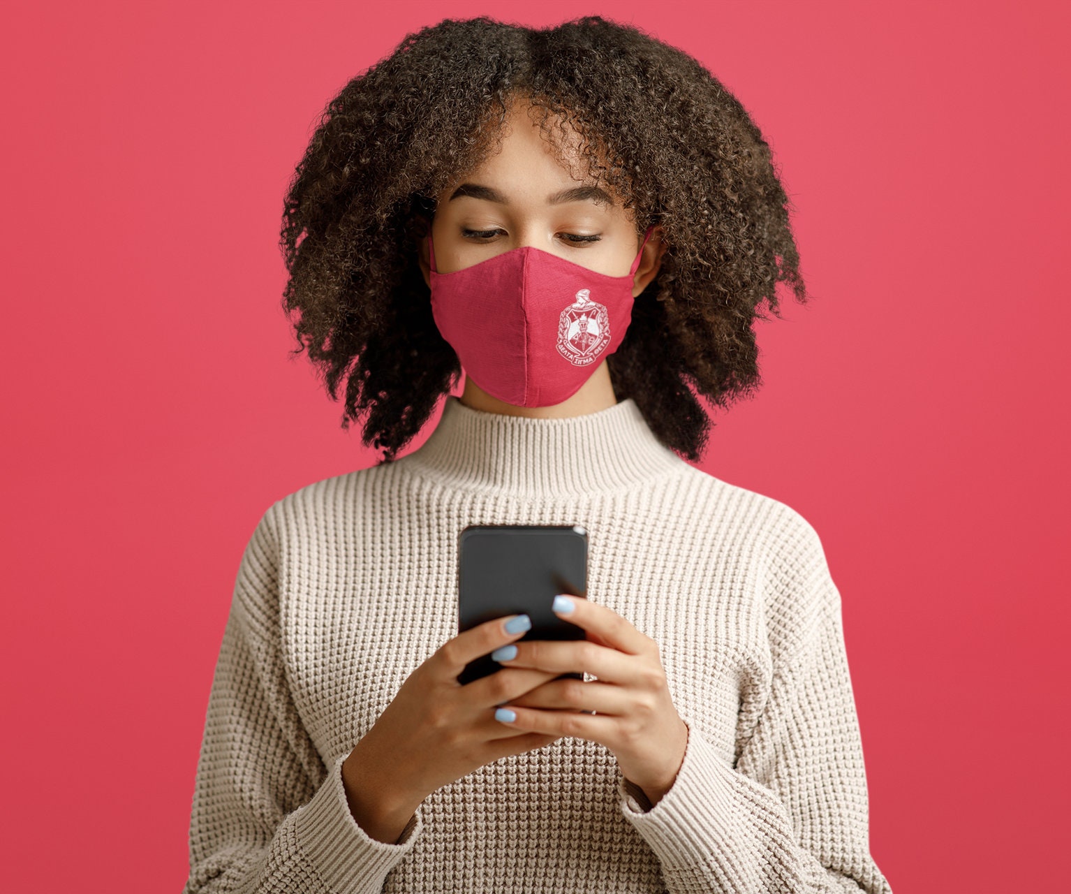 Delta Sigma Theta Washable Mask | Etsy