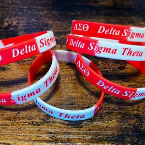 Delta Sigma Theta Wristband V2 - Etsy