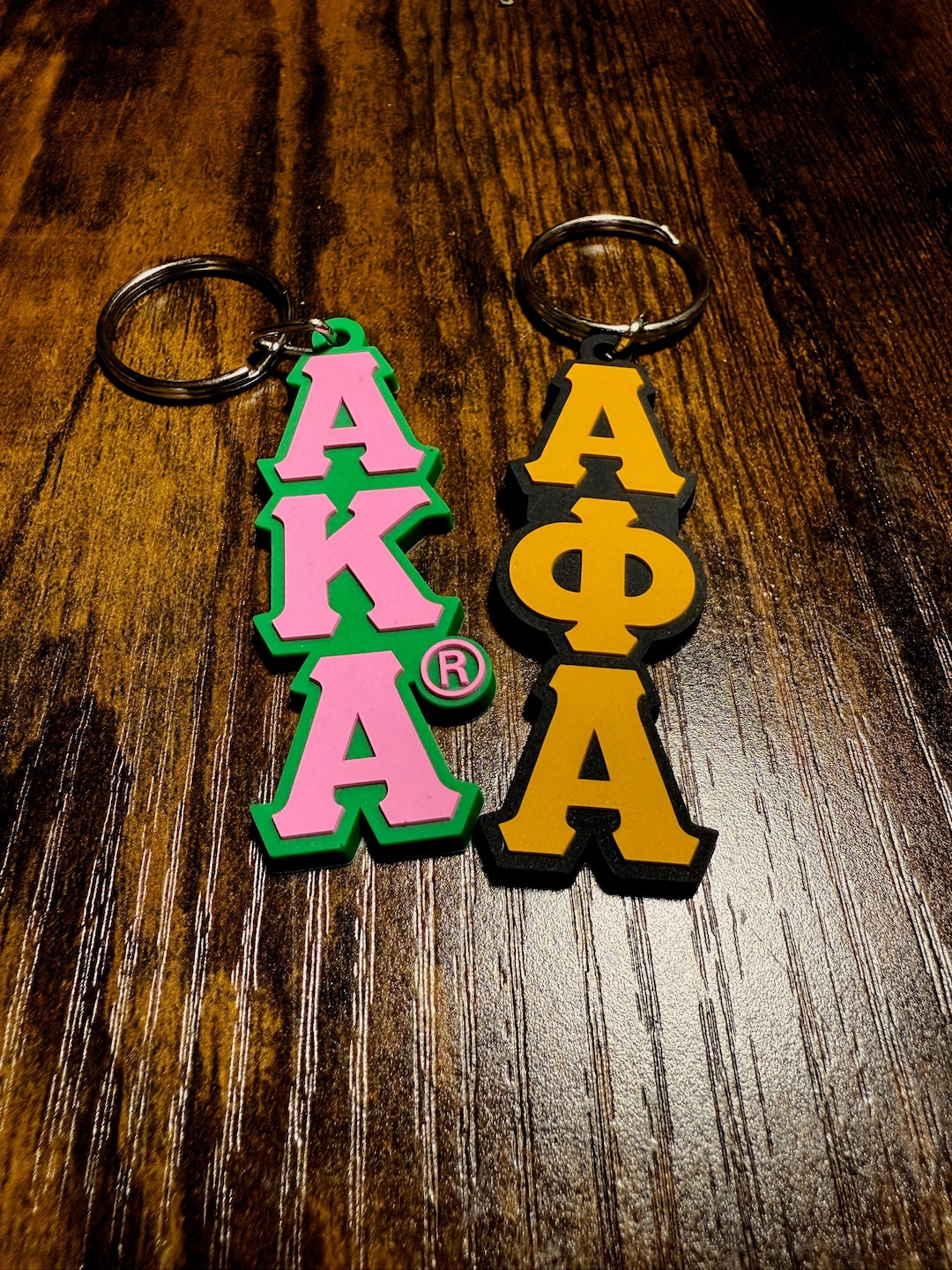 Alpha Kappa Alpha and Alpha Phi Alpha Letter Key Chain Bundle - Etsy