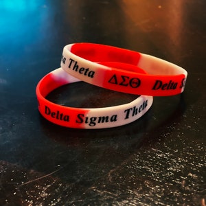 Delta Sigma Theta Wristband - Delta Sigma Theta Bracelet - Delta Sigma ...