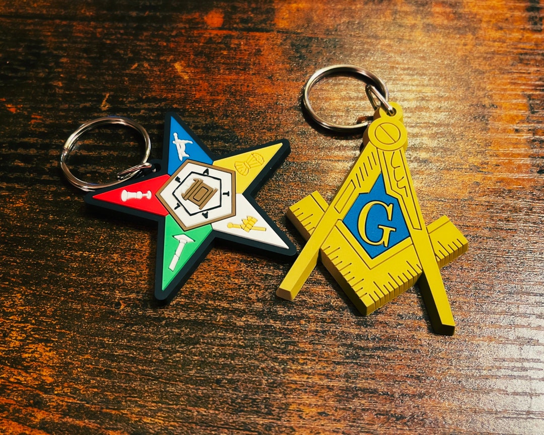 OES / Mason Order of the Eastern Star / Masonic Key Chain - Etsy