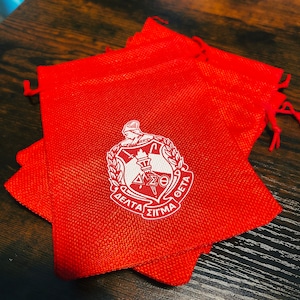 Delta Sigma Theta Gift Bags - 5x7 - Etsy