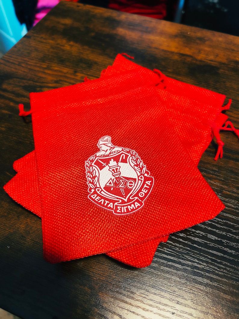 Delta Sigma Theta Gift Bags - 5x7 - Etsy