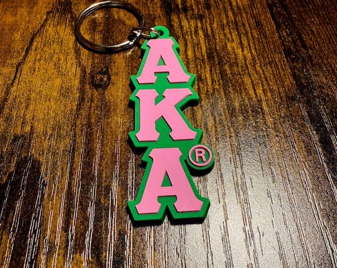 AKA Letter Key Chain - Etsy