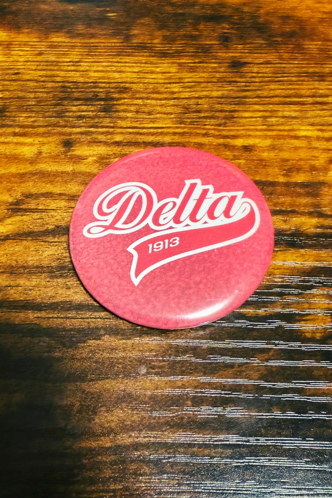 Delta Sigma Theta Button - Delta Swoosh - 2.25" - Etsy