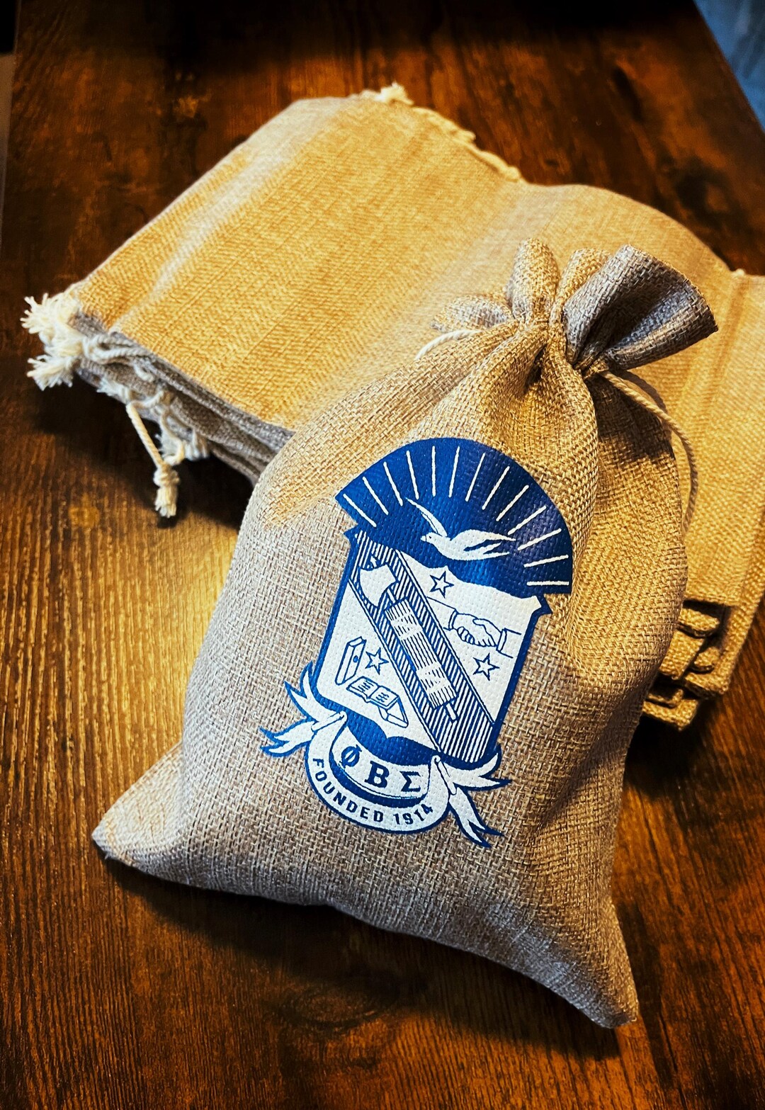 Phi Beta Sigma Gift Bags / Burlap Bags - 7x10 - Etsy