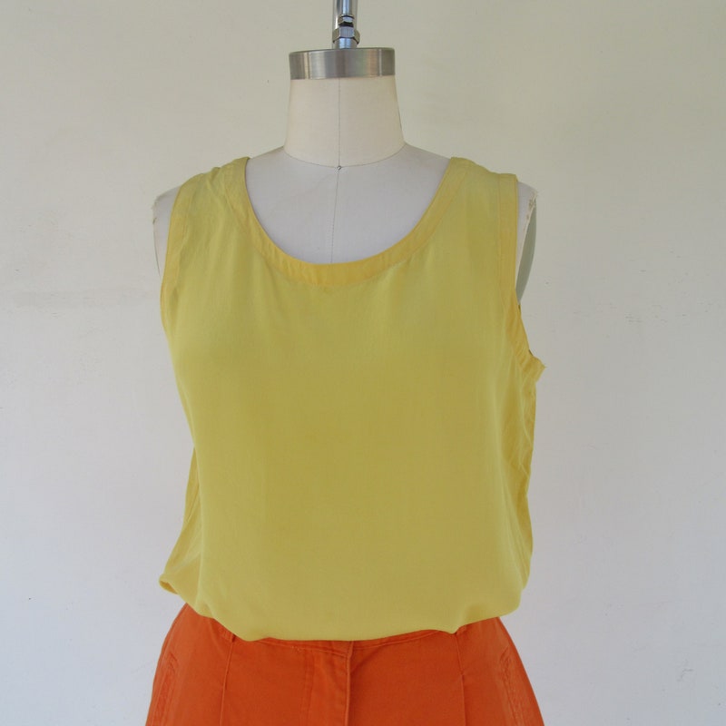 Yellow Tank Top - Etsy