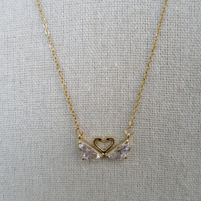 Swan Necklace - Etsy