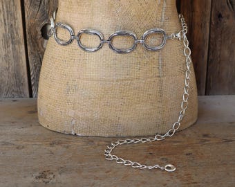 90s Gold Tone Ring Chain Belt | Chaink Link Belt | Lightweight Chain ...