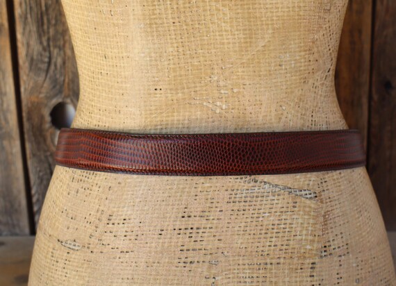 90s Connie Bates Fahrenheit 90s Designer Brown Lizard… - Gem
