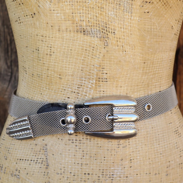 Vintage Metal Mesh Belt - Etsy