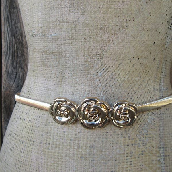 Gold Stretch Metal Belts - Etsy