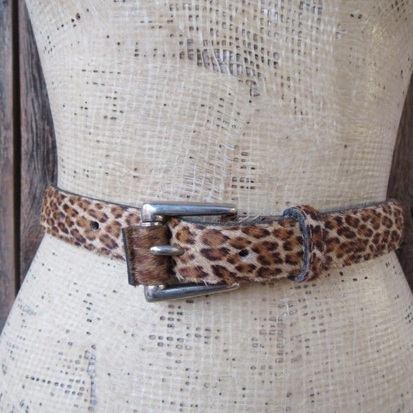 Leopard Print Belt - Etsy