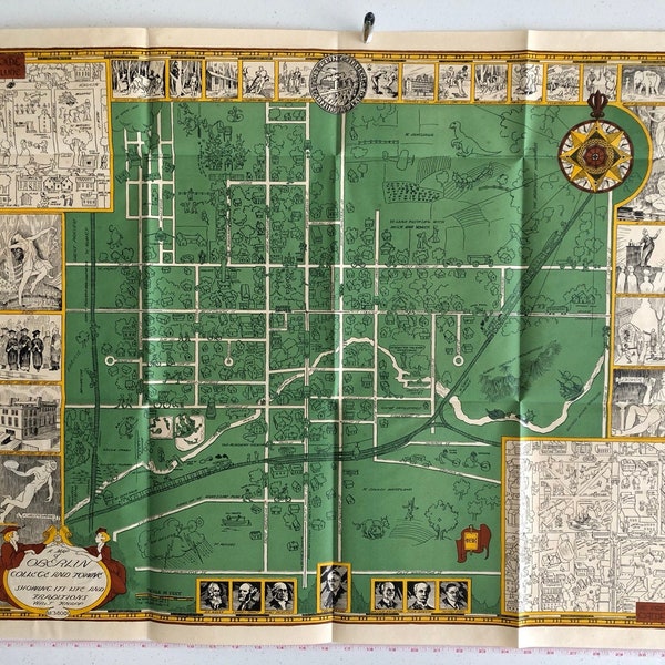 Pictorial Map of Campus - Etsy