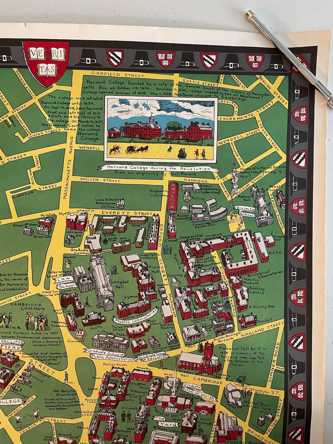 A Scott-map of Harvard University and of Radcliffe College by Alva ...