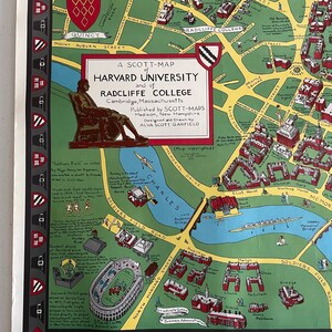 A Scott-map of Harvard University and of Radcliffe College by Alva ...