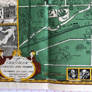 A Map of Oberlin College and Towne by Walt Knapp, 1929 Campus Pictorial ...