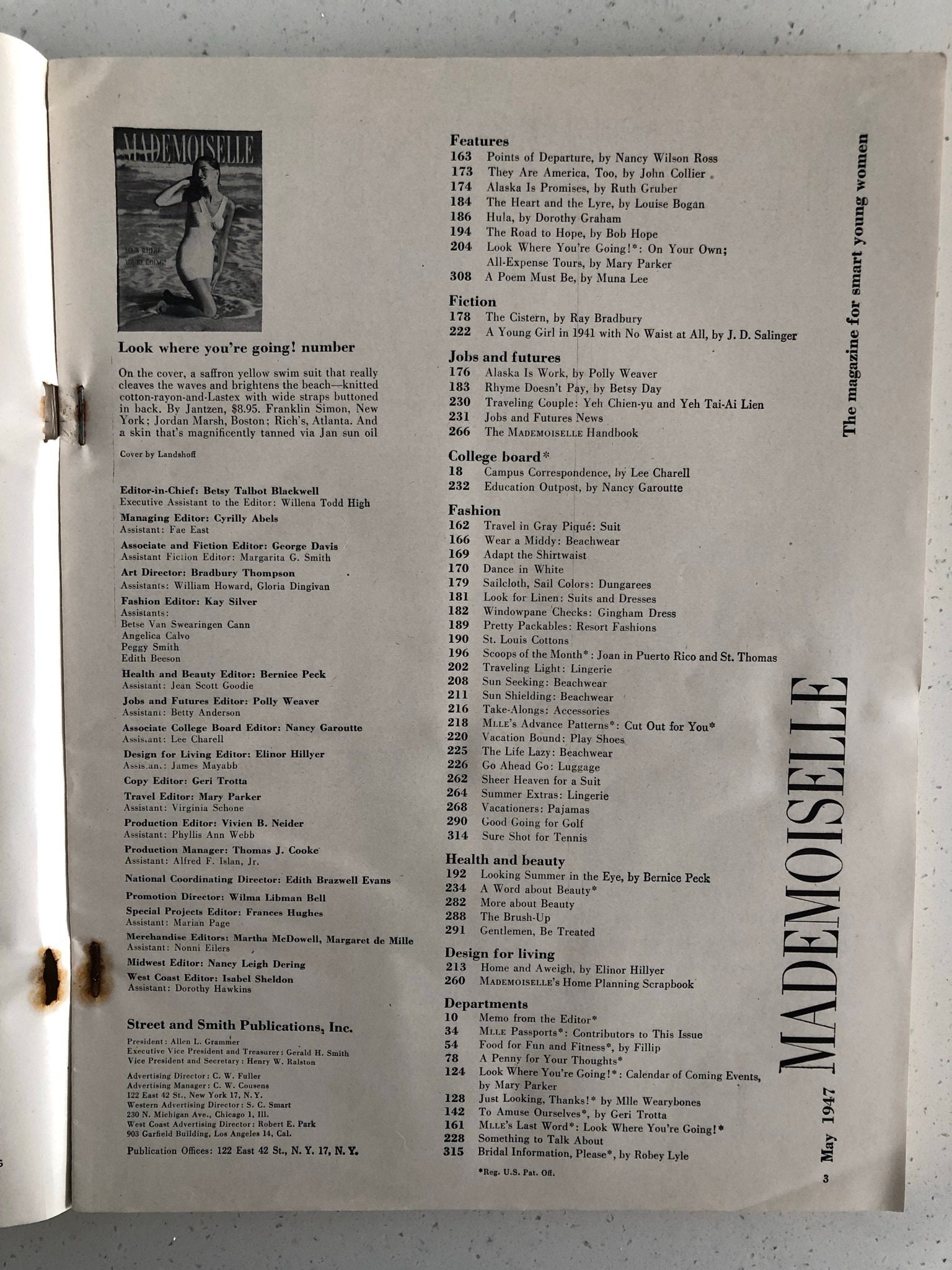 JD Salinger Short Story "a Young Girl in 1941 With No Waist at All ...