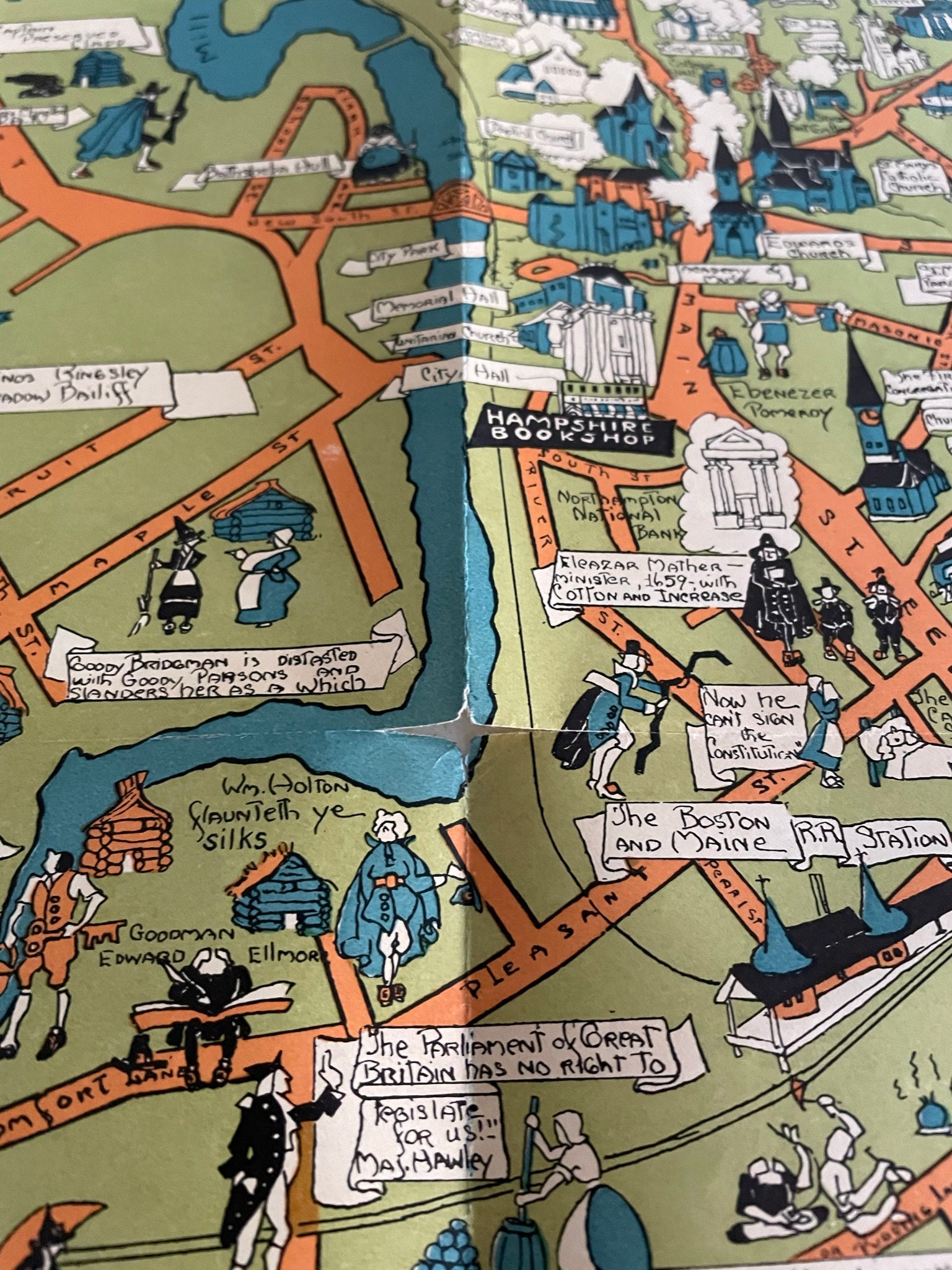 A Map of the Town of Northampton, Massachusetts by Priscilla Paine ...