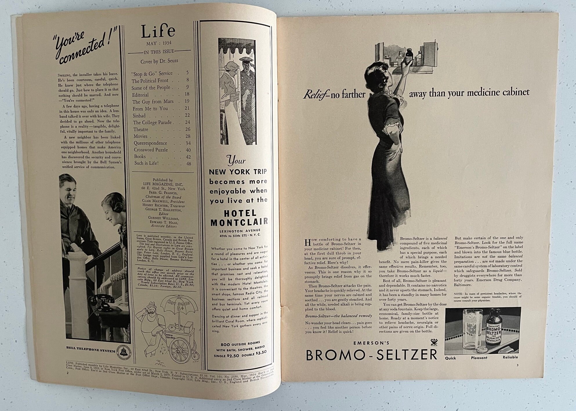 Life Magazine, May 1934, Complete Issue Ft. Dr. Seuss Cover, Rare ...