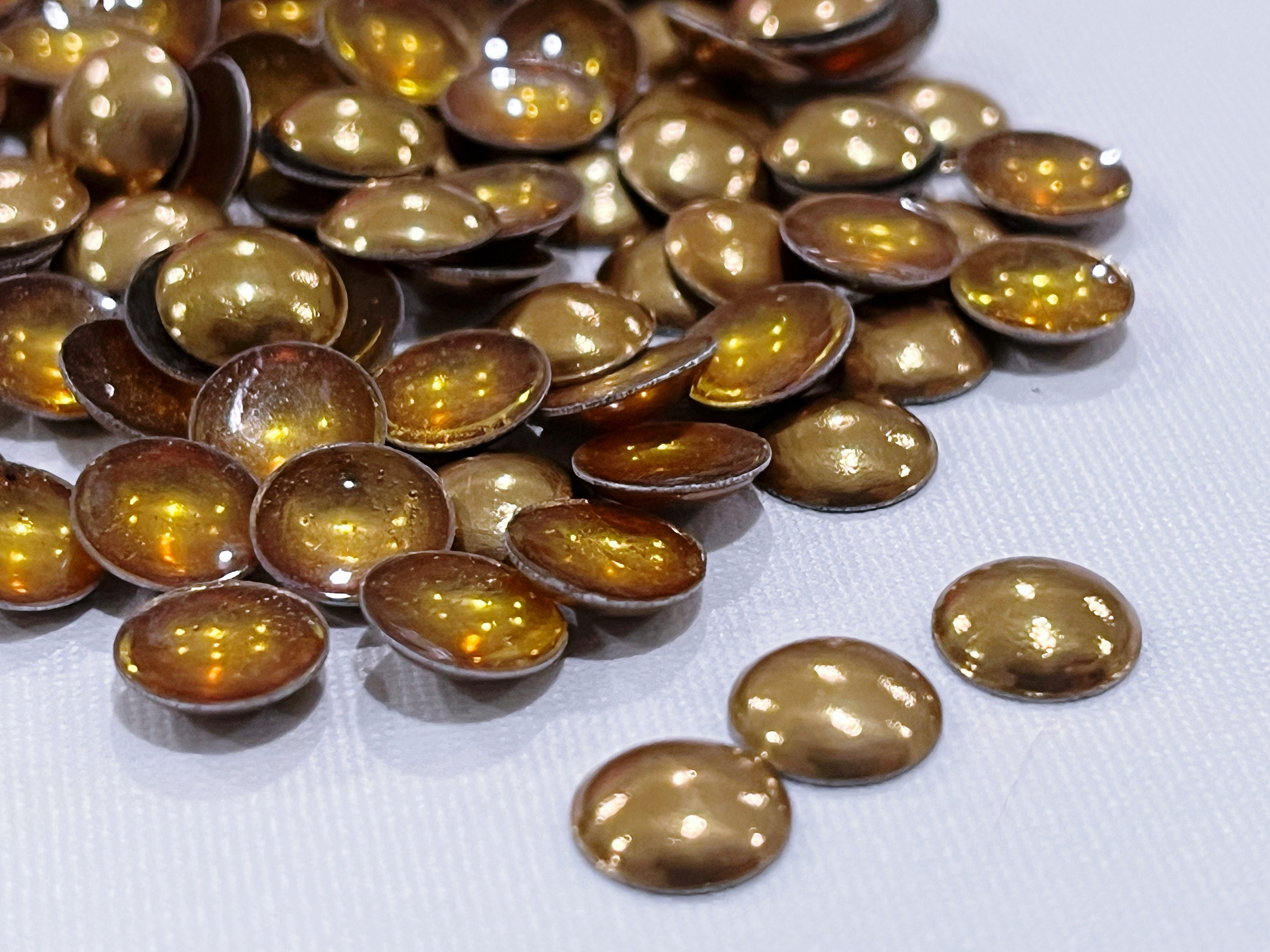 Brass Dome Studs Hot Fix Flatback Color: Bronze - 8mm - 100 Piece Pack ...
