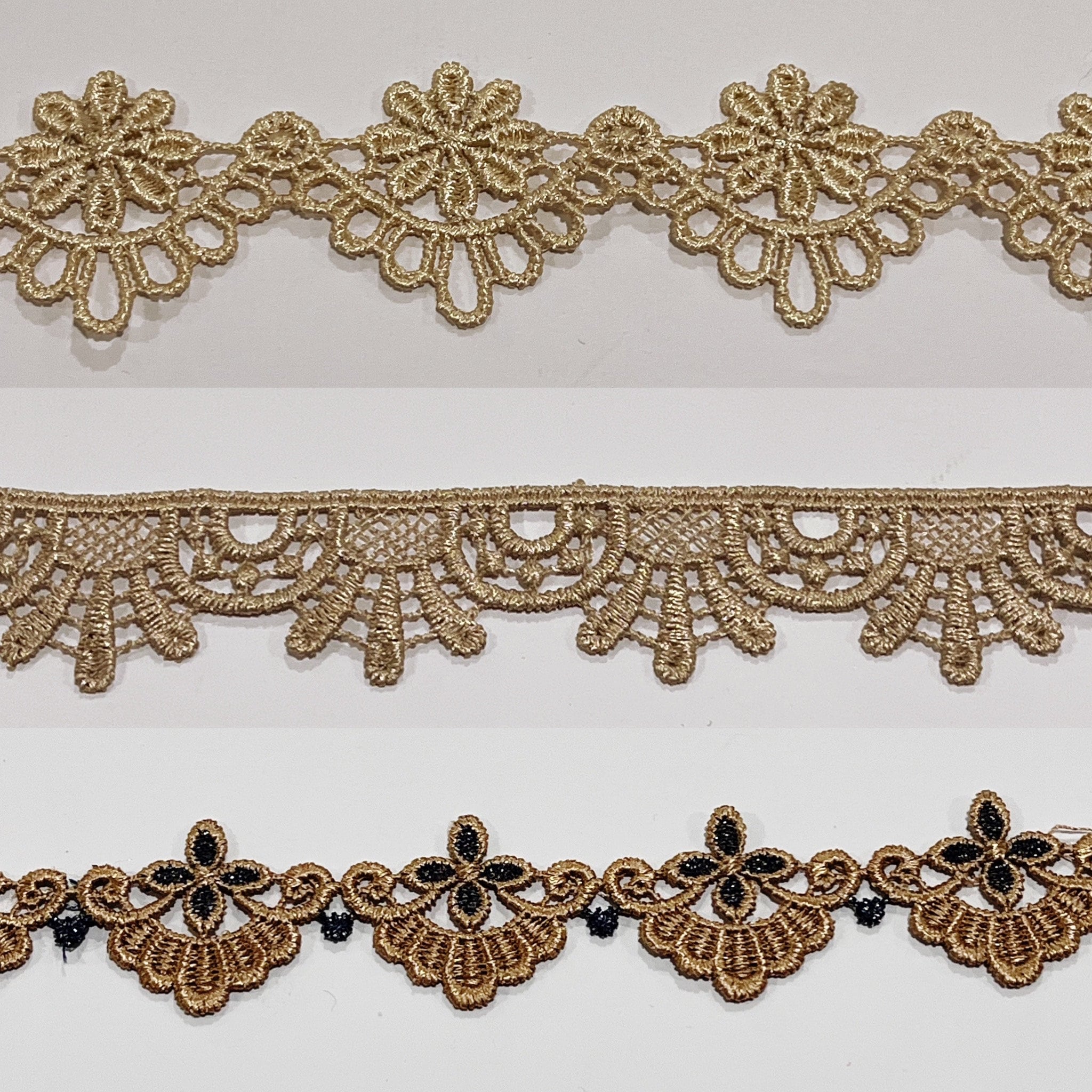 Corded Guipure Lace Trim: 1