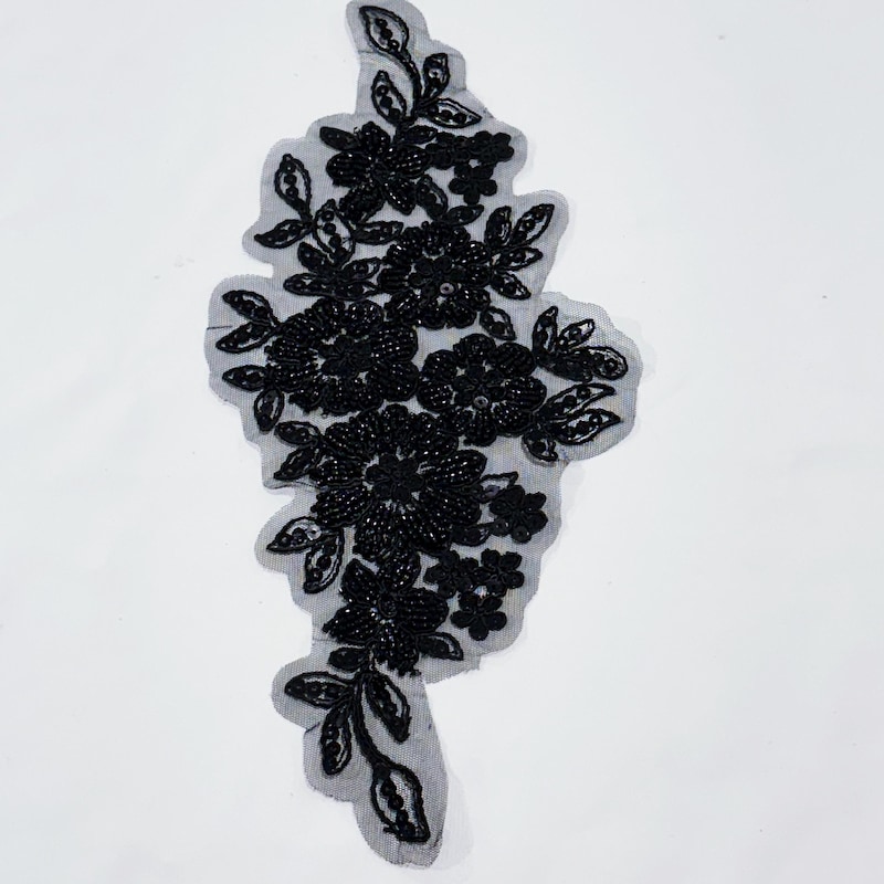 Black Prom Appliques - Etsy