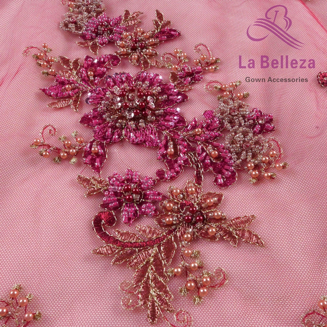 Fashion Handmade Lace Fabricluxury Gown Lacepink Lace by | Etsy