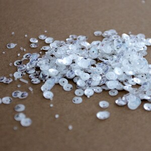 Round Sequinsshiny Clear Sequins3mm5mm6mm8mm Sequins - Etsy