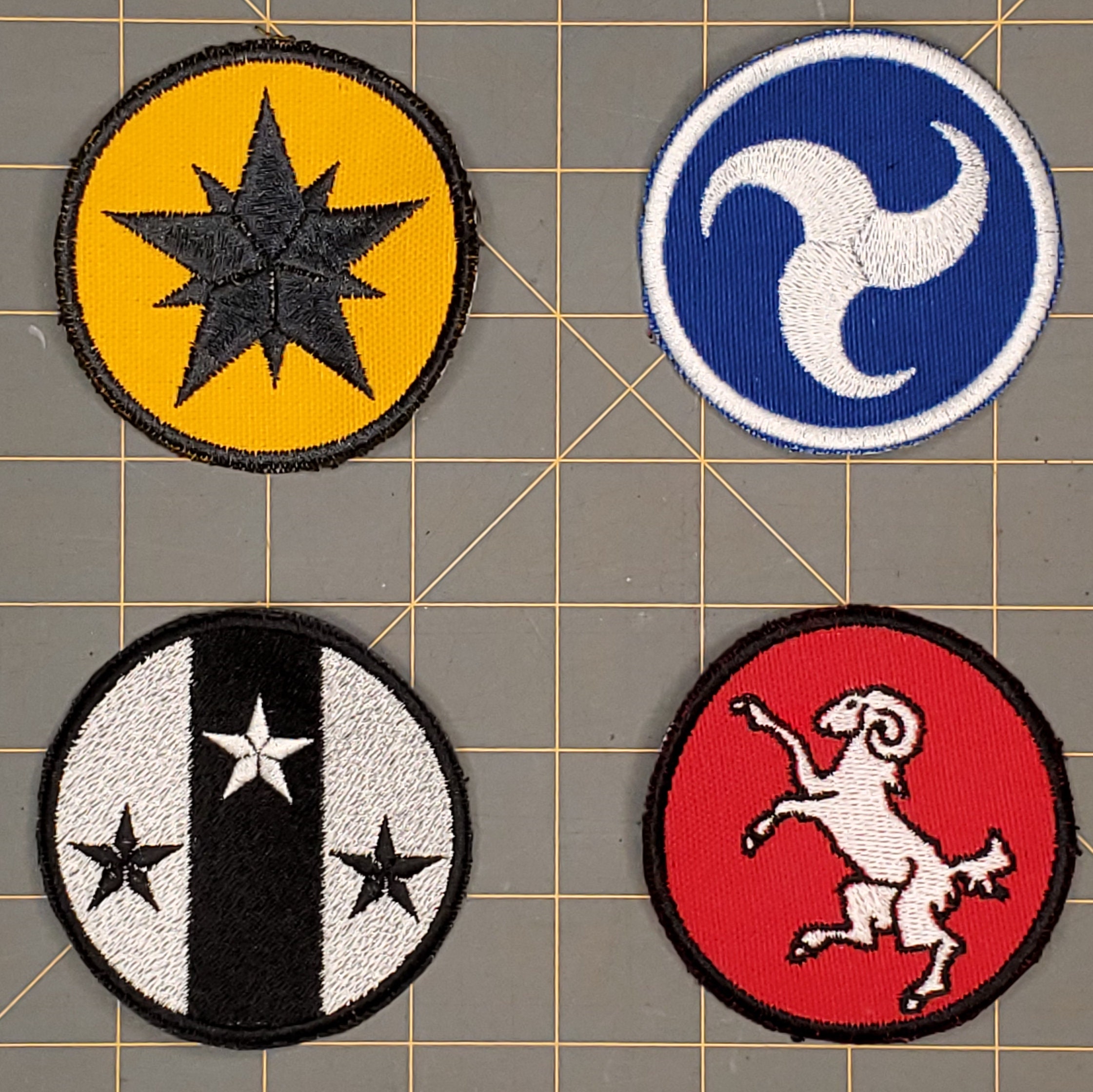 SCA Kingdom-3 Circular Embroidered Patches - Etsy