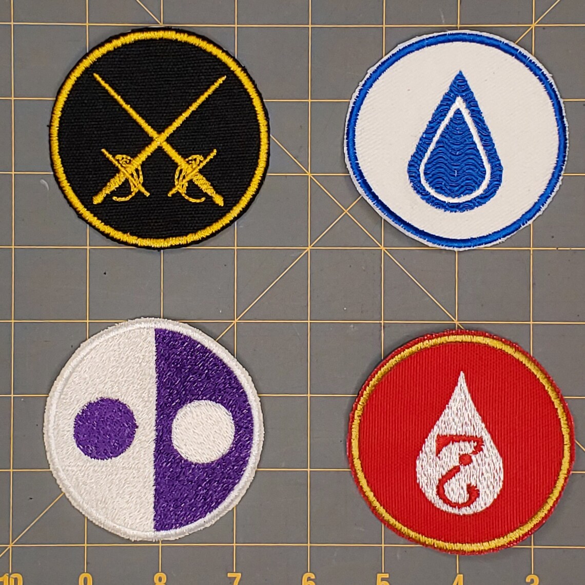 SCA Office Embroidered Patches-3 Tall Circular Patches | Etsy