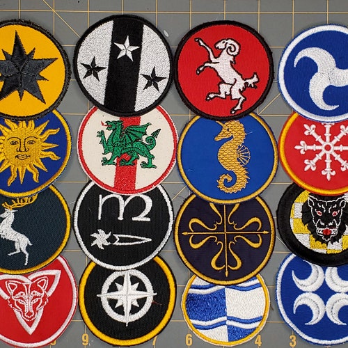 SCA Office Embroidered Patches-3 Tall Circular Patches - Etsy