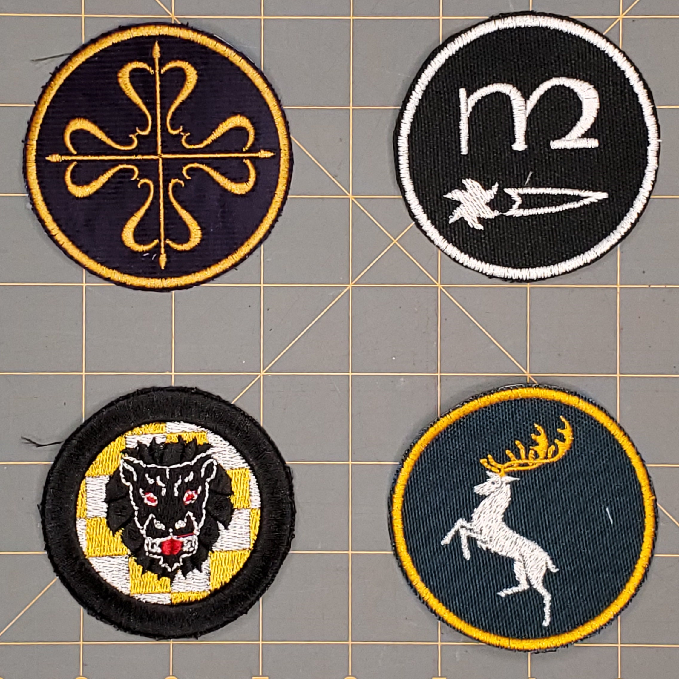 SCA Kingdom-3 Circular Embroidered Patches - Etsy