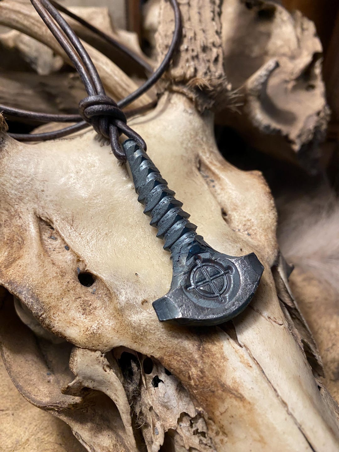 Sun Cross Thor’s Hammer Pendant - Etsy